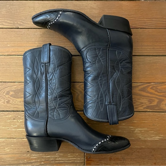 Tony Lama | Shoes | Tony Lama Emilia Teju Lizard Wingtip Western Boots ...